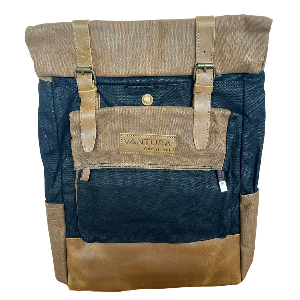Leather and Waxed Canvas Backpack – Vantura Outfitters